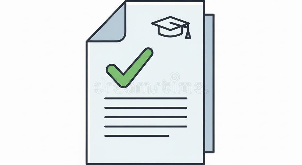 Approved Graduation Application: Checklist Document with Check Mark and ...