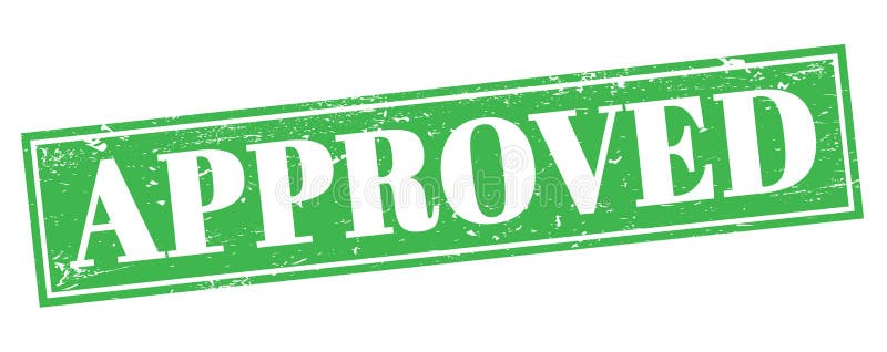 APPROVED Green Grungy Stamp Stock Illustration - Illustration of ...