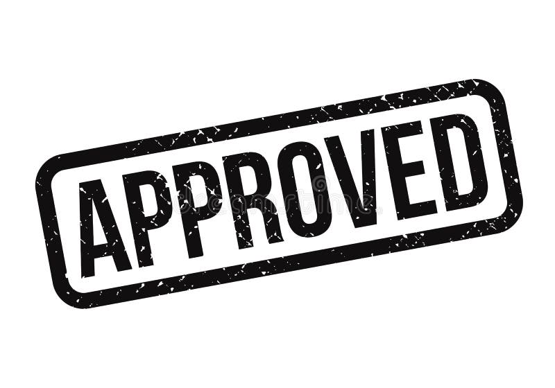 Approved Grunge Rubber Stamp on White Background Stock Vector ...