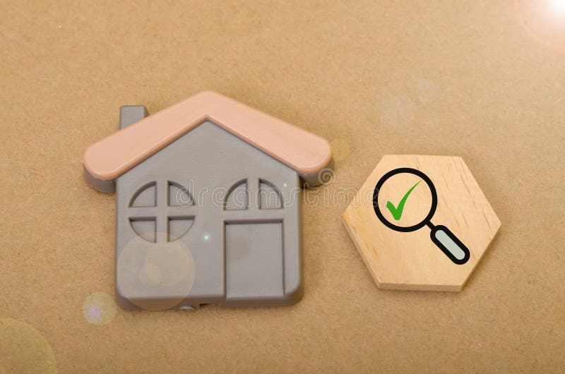 Approved House Inspection with Check Mark Symbol Stock Illustration ...