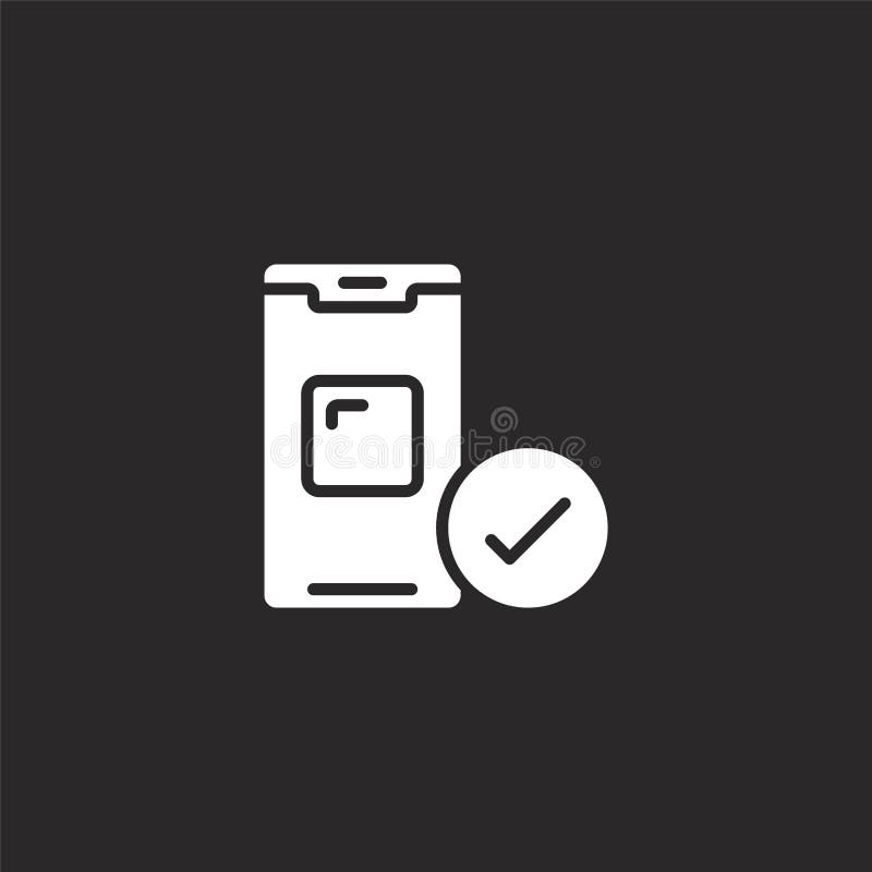 Approved Icon. Filled Approved Icon for Website Design and Mobile, App ...
