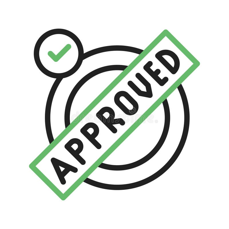 Approved Icon Image. stock illustration. Illustration of checklist ...