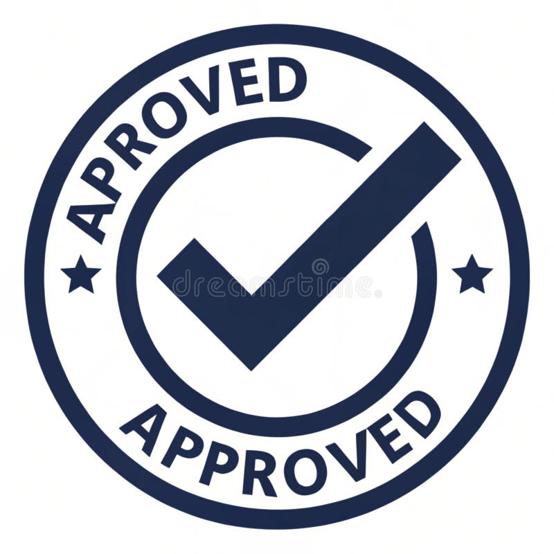 Approved Icon . Approved or Certified Medal Icon Stock Vector ...