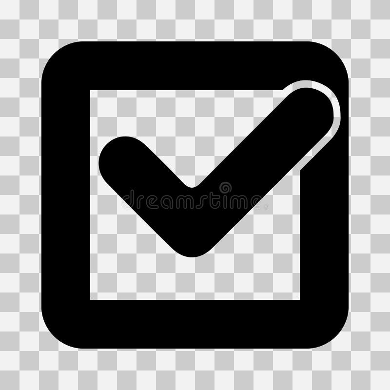 Approved Icon Square with a Tick Ok, Vector Check Mark in Box Sign ...