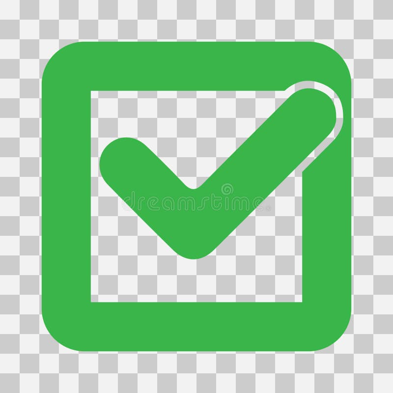 Approved Icon Square with a Tick Ok, Vector Check Mark in Box Sign ...