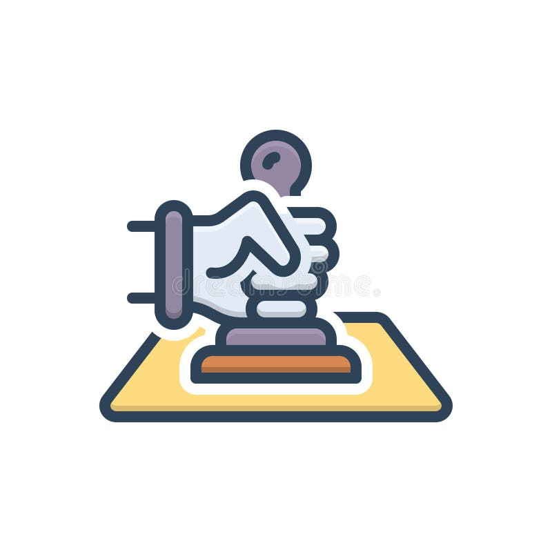 Color Illustration Icon for Approved, Stamp and Agreed Stock ...