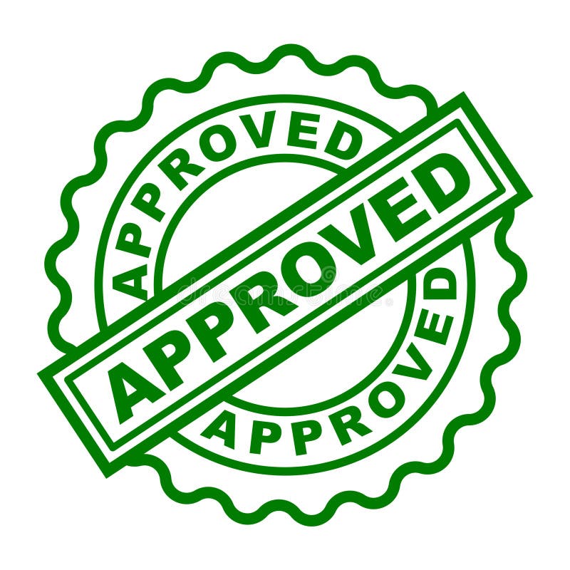 Approved Icon Vector Design Template Stock Illustration - Illustration ...