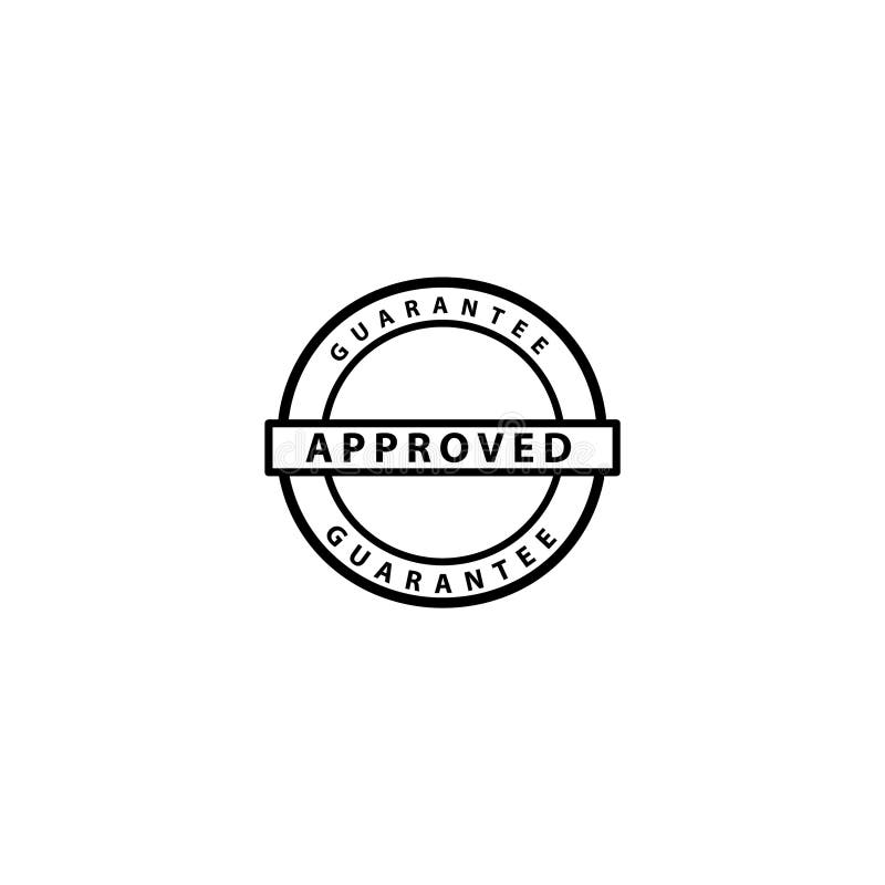 Approved Icon Vector Logo Design Template Stock Vector - Illustration ...