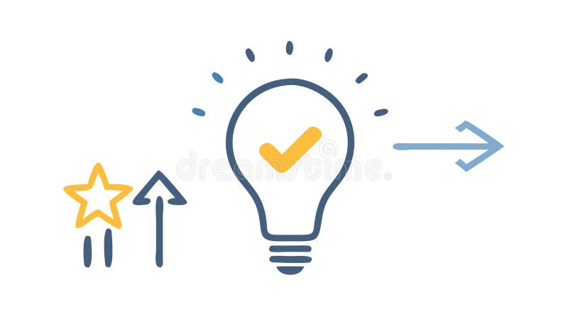 Approved Idea Flow Icon Vector Illustration, Vector Design Generative ...
