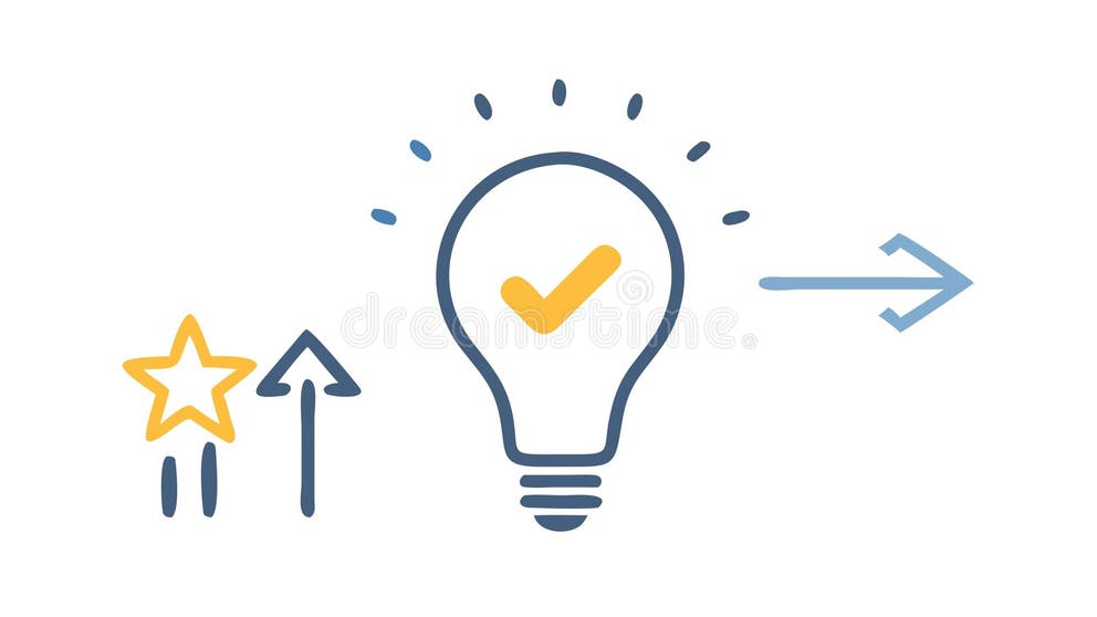 Approved Idea Flow Icon Vector Illustration, Vector Design Generative ...