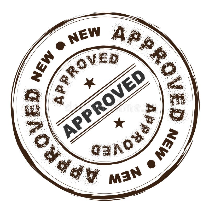 Approved ink stamp stock illustration. Illustration of approve - 13646836