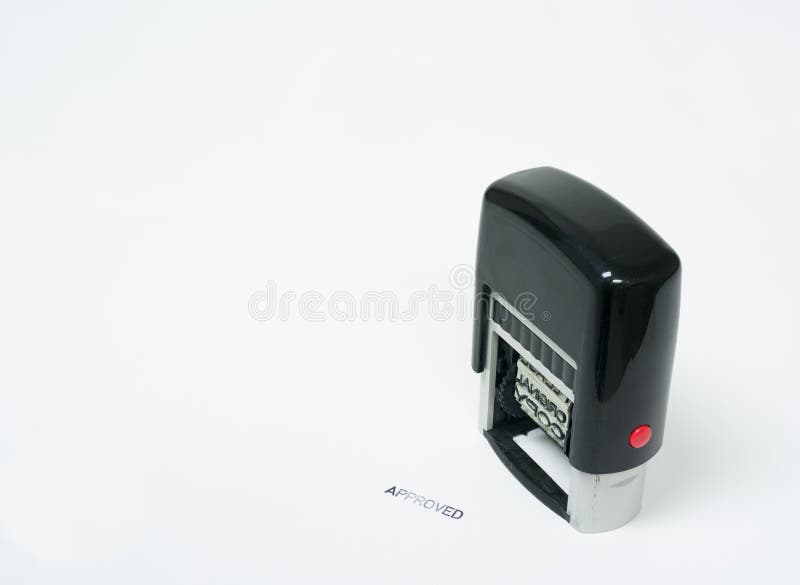 Approved Ink Stamp stock image. Image of paperwork, plastic - 28964543
