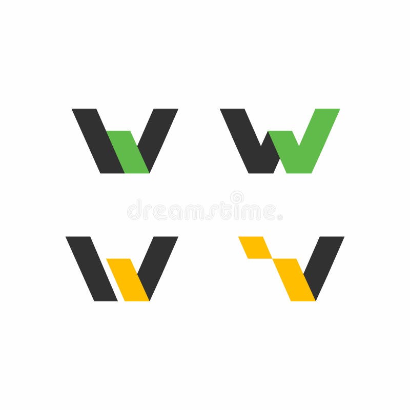 Initial Letter W Check Logo Design Stock Vector - Illustration of ...
