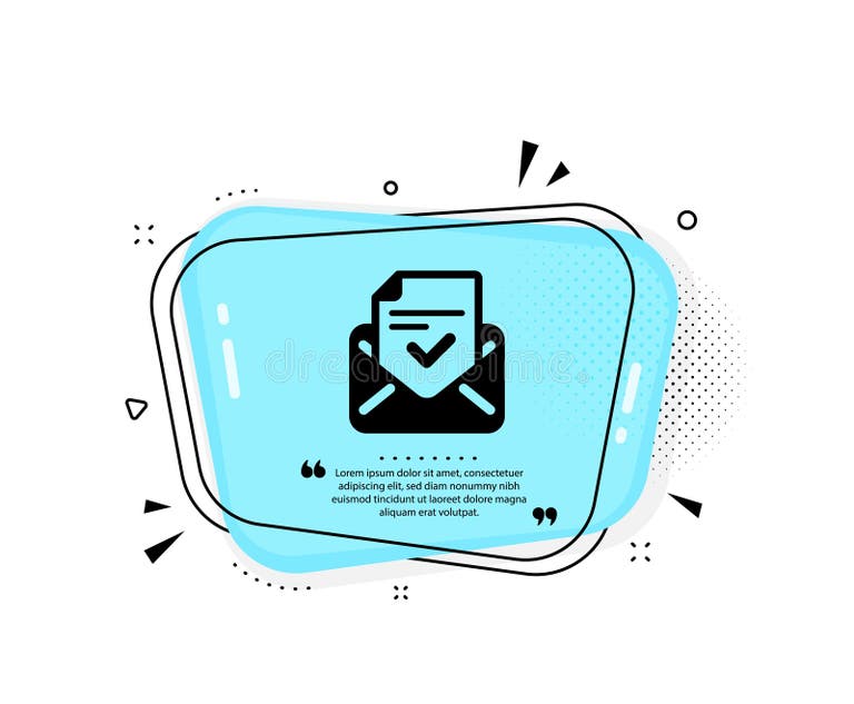 Approved Mail Icon. Accepted or Confirmed Sign. Vector Stock Vector ...