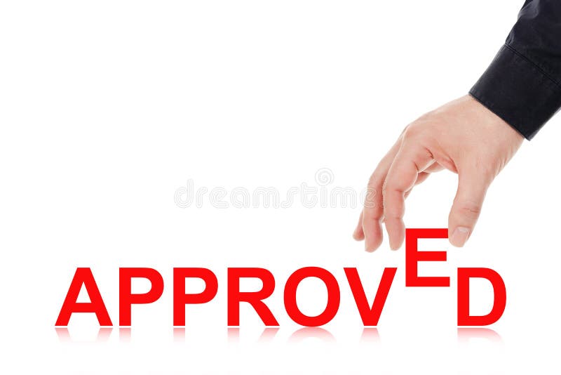 Approved stock photo. Image of pass, success, application - 92117536