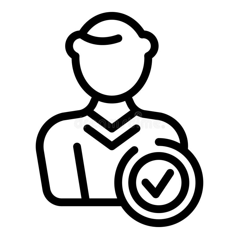 Approved Manager Policy Icon Outline Vector. Code Choice Stock ...