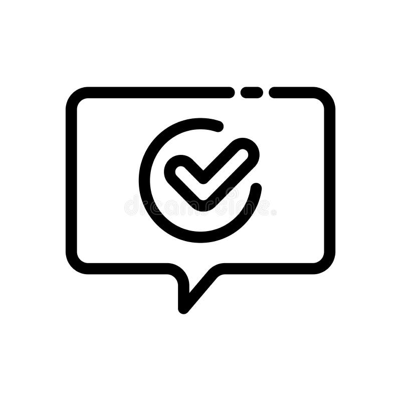 Approved Message Color Line Icon. Sign for Web Page, Mobile App Stock ...