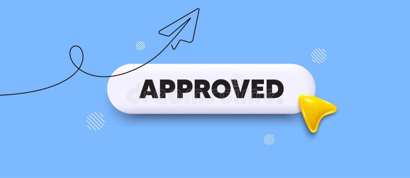 Approved Message. Permission Access Sign. Search Bar Template. Vector ...