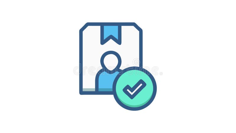 Approved Personal Package with Check Mark Icon in Flat Design Stock ...