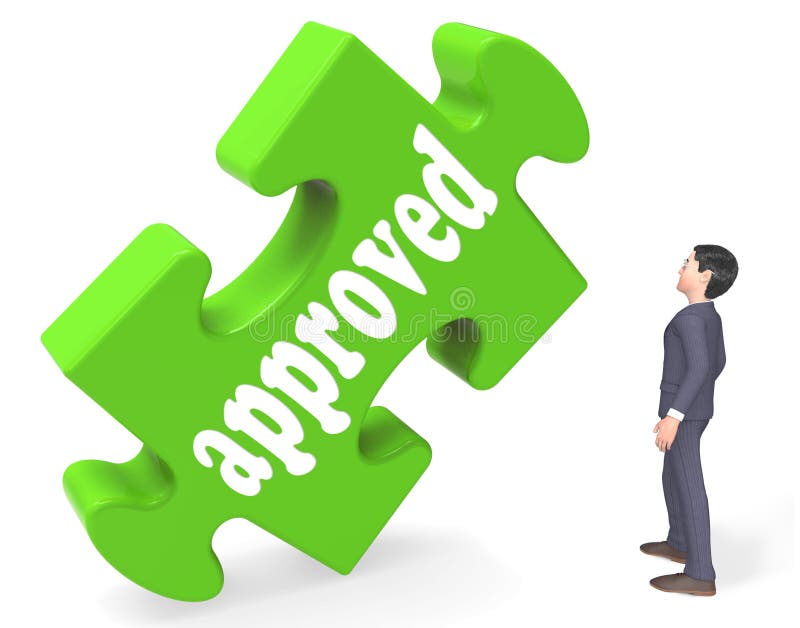 Approved Piece Shows Approval, Confirmed 3d Rendering Stock ...