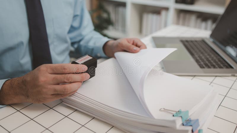 Approved, the Production Manager Stamps the Approval on the Document ...
