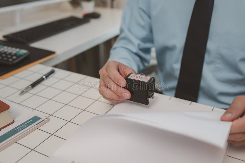 Approved, the Production Manager Stamps the Approval on the Document ...