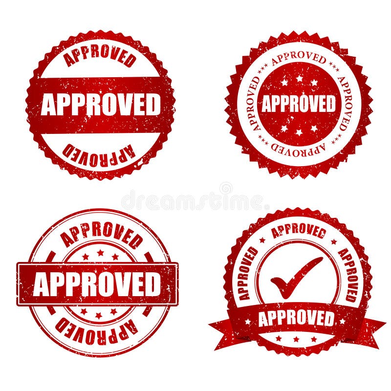 Approved Stamp stock vector. Illustration of sign, grunge - 32983106