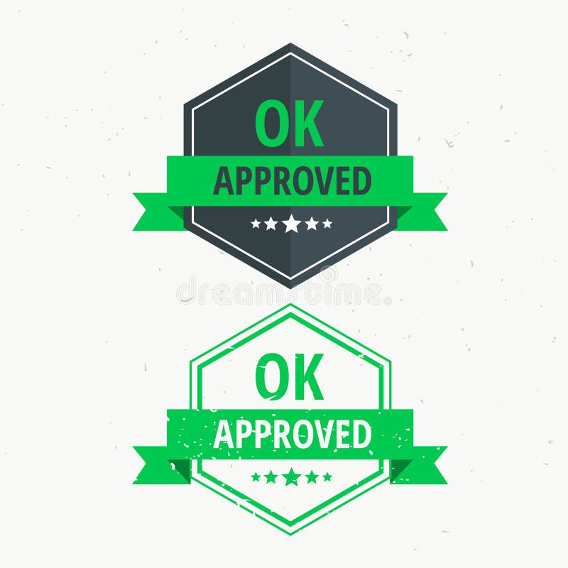 Approved Green Sticker Stock Illustrations – 2,591 Approved Green ...