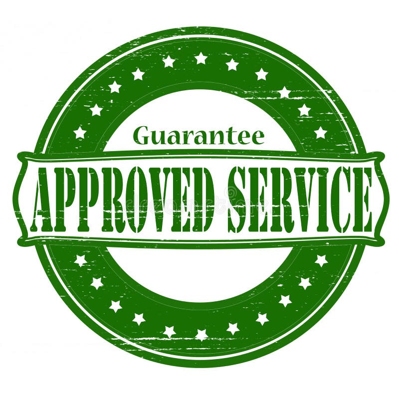 Service guarantee stock illustration. Illustration of stamp - 109933915