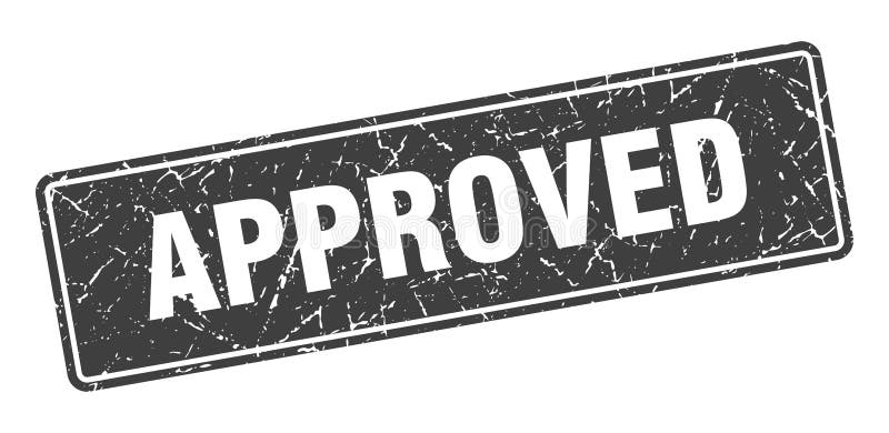 Approved Sign. Approved Grunge Stamp Stock Vector - Illustration of ...
