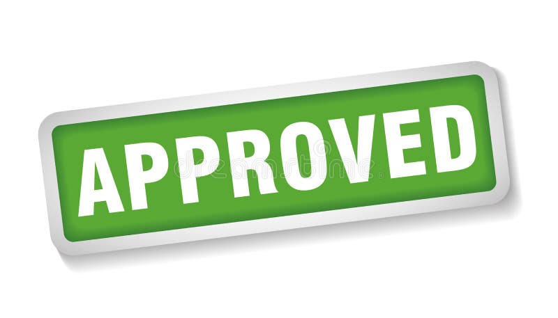 Approved Sign Label Marker Vector Design Stock Illustration ...