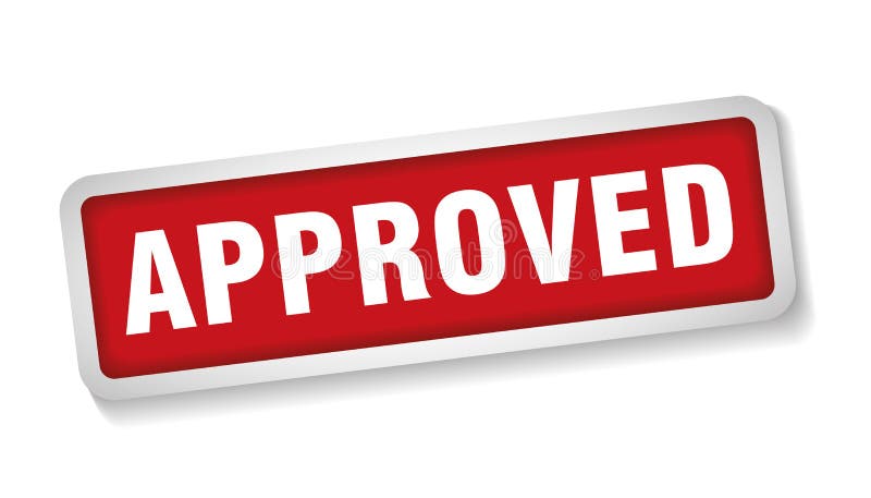 Approved Sign Label Marker Vector Design Stock Vector - Illustration of ...