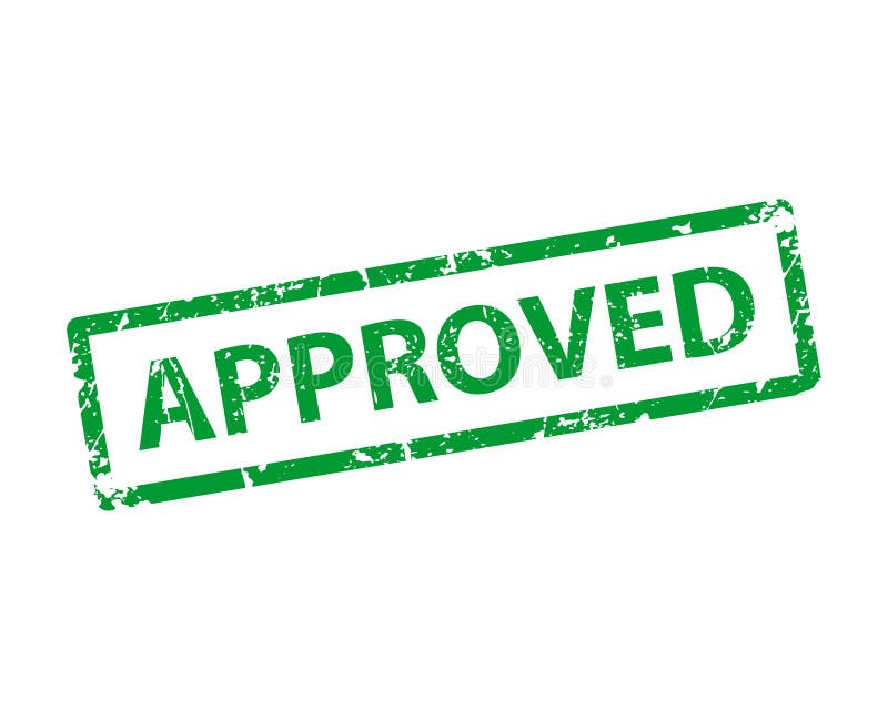 Approved Sign Sticker. Stamp Vector Texture Stock Vector - Illustration ...