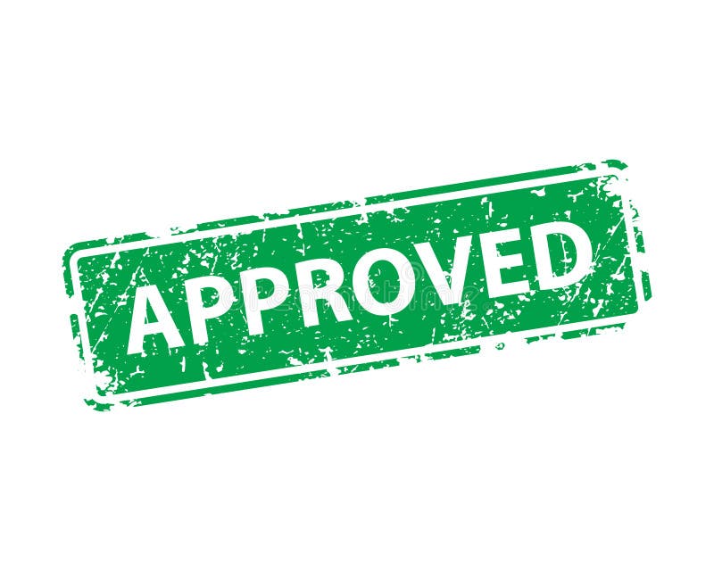 Approved Sign Sticker. Stamp Vector Texture Stock Vector - Illustration ...