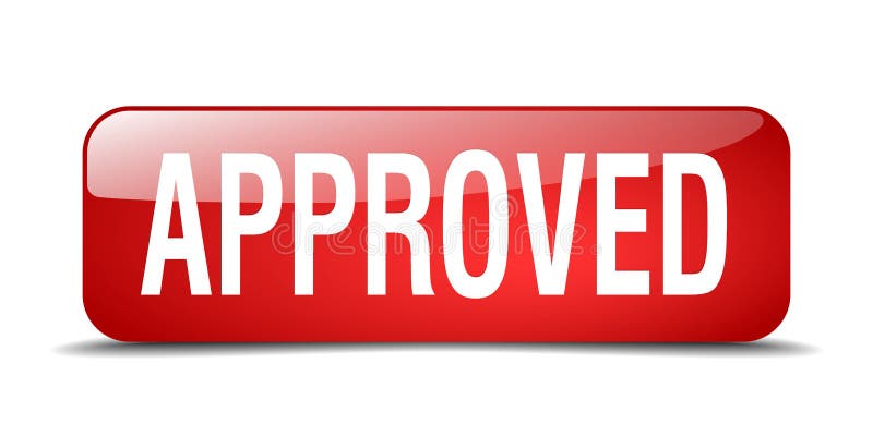 Approved web button stock vector. Illustration of approbatory - 120157040