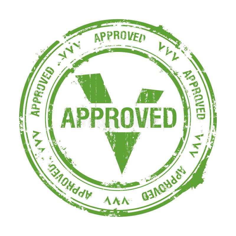 Approved grunge stamp set stock vector. Illustration of agree - 13112530