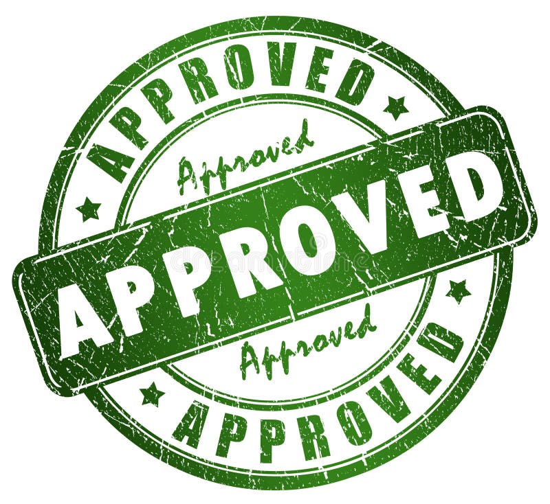 Approved stamp stock illustration. Illustration of clip - 85734269