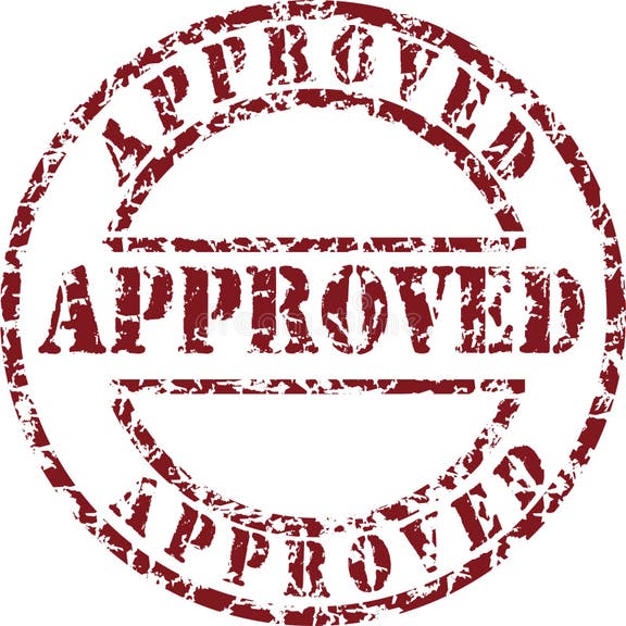 Approved Sign Rubber Stamp Set Stock Illustrations – 842 Approved Sign ...