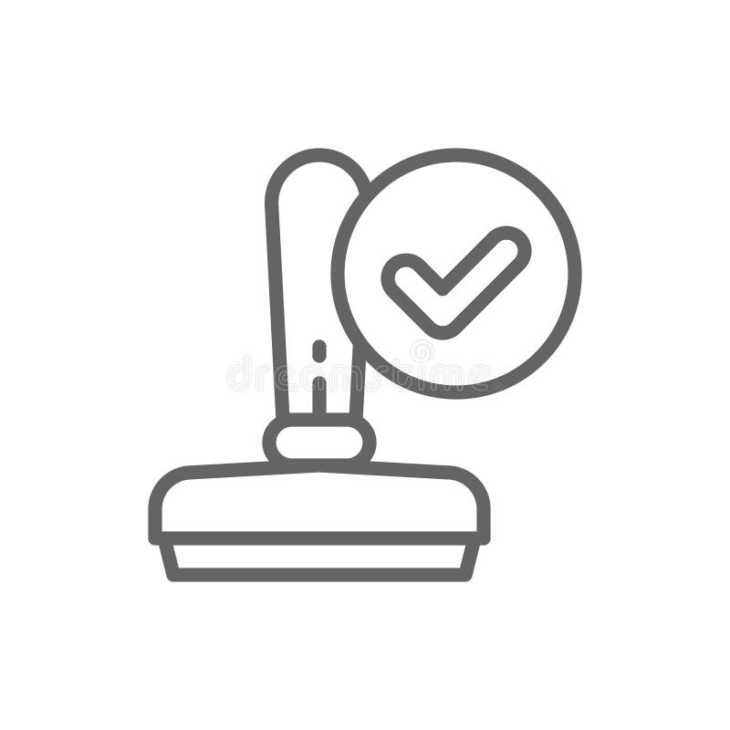 Vector Approved Stamp, Accepted Pattern with Various Icons. Symbol ...