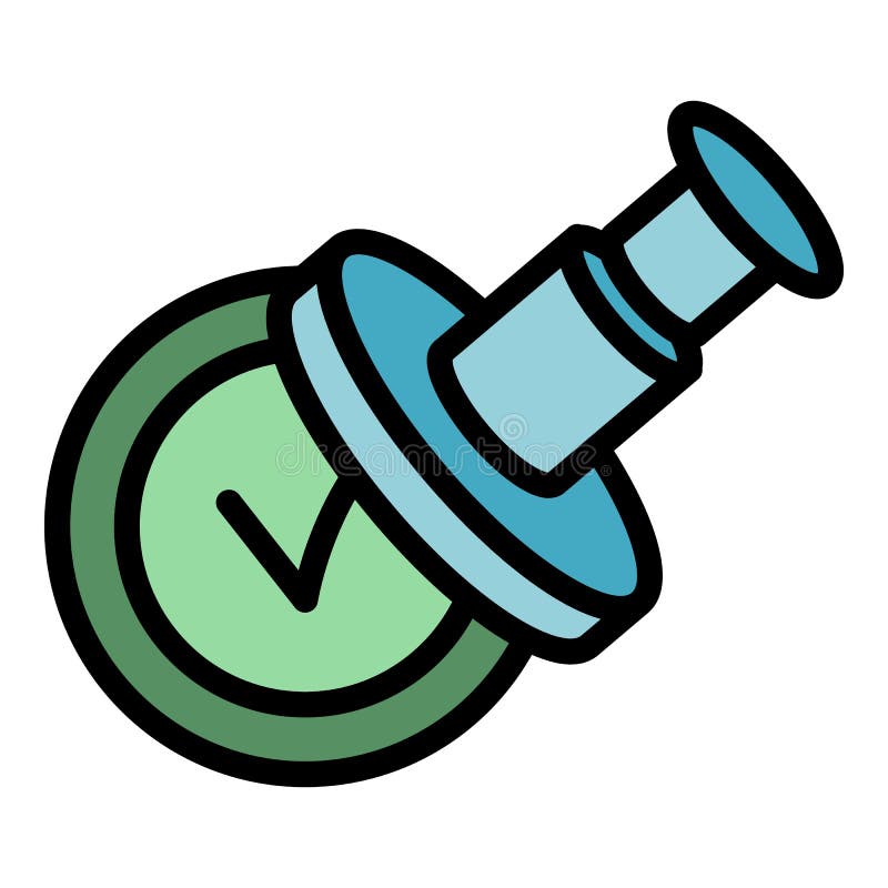 Approved Stamp Allowance Icon Color Outline Vector Stock Vector ...