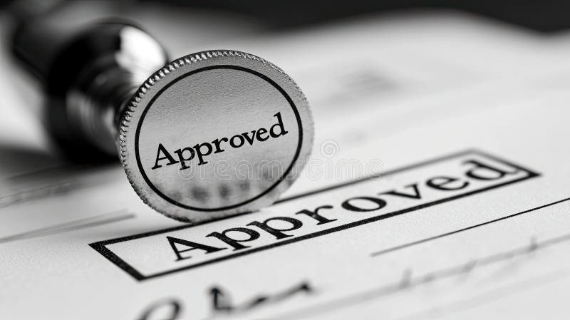 Approved Stamp on Application Form or Business Agreement Document Stock ...