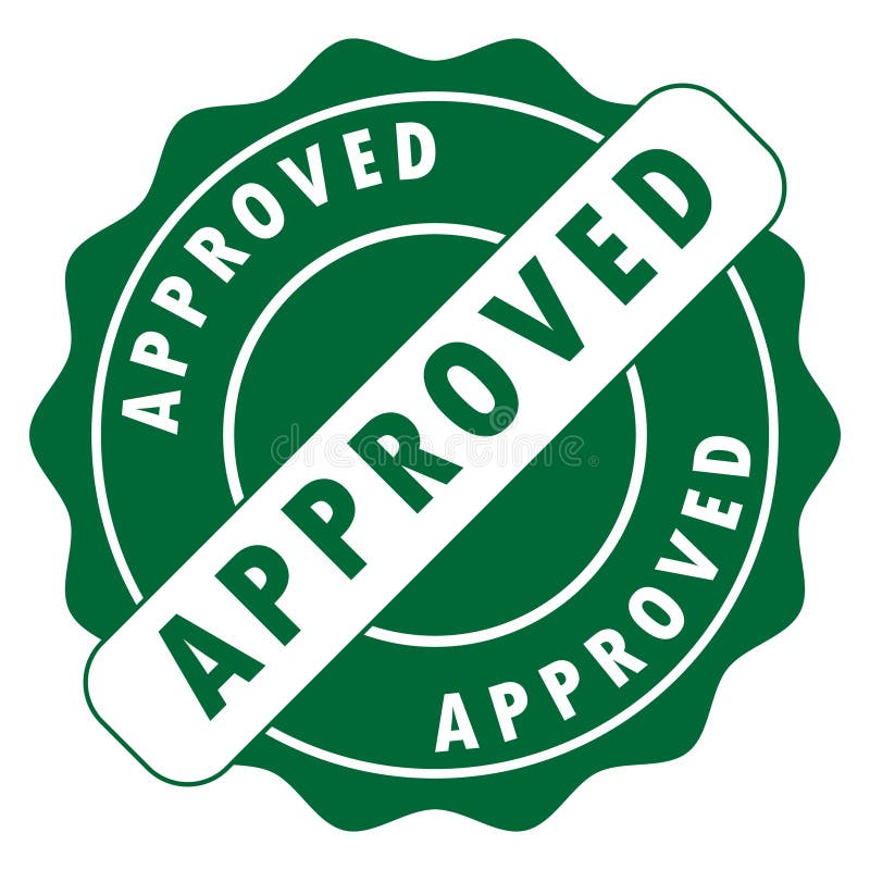 Approved Stamp Seal for Certification and Authorization Stock ...