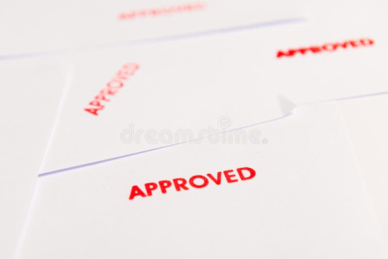 Approved Stamp on Document stock image. Image of approval - 75023881