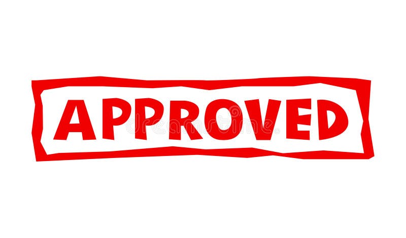 Approved Stamp, Illustration Vector. Stock Illustration - Illustration ...