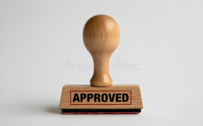 Approved Stamp Image for Official Document Confirmation and Business ...