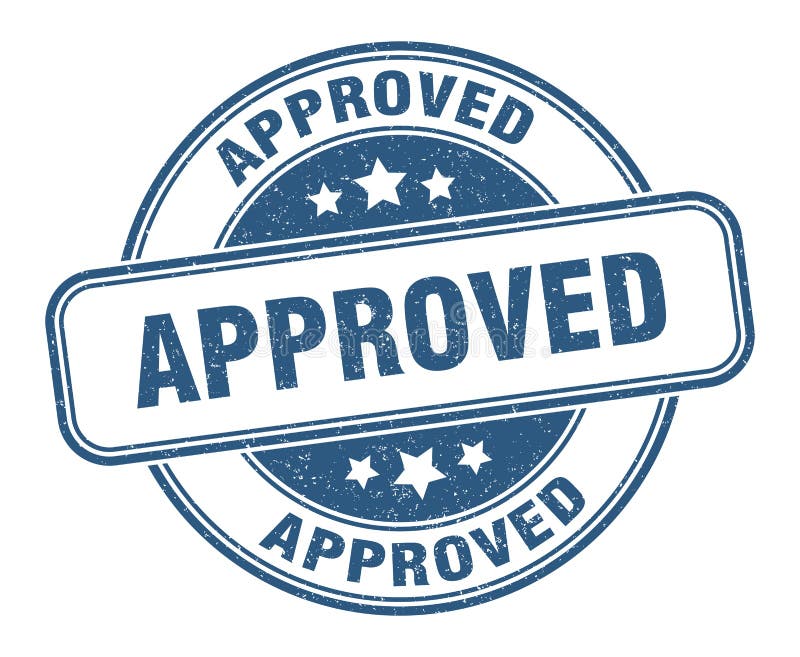 Approved Stamp. Approved Round Grunge Sign Stock Vector - Illustration ...