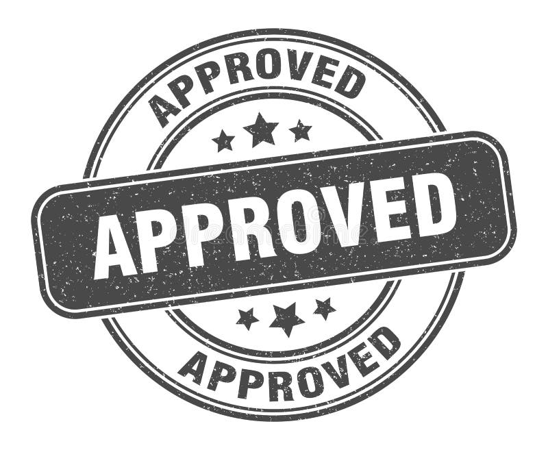 Approved Stamp. Approved Round Grunge Sign Stock Vector - Illustration ...