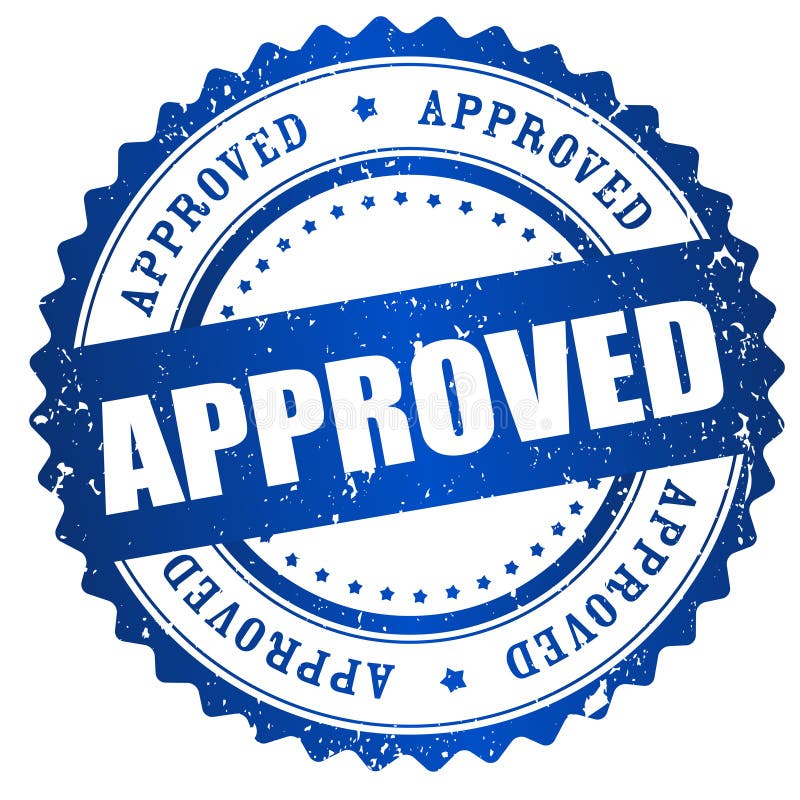 Approved stamp stock illustration. Illustration of clip - 85734269