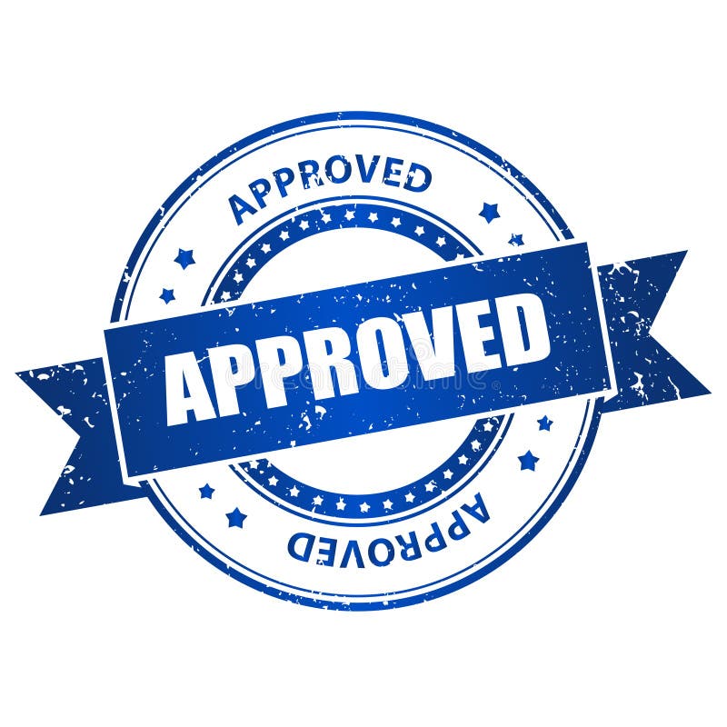 Approved stamp stock illustration. Illustration of mark - 85734314