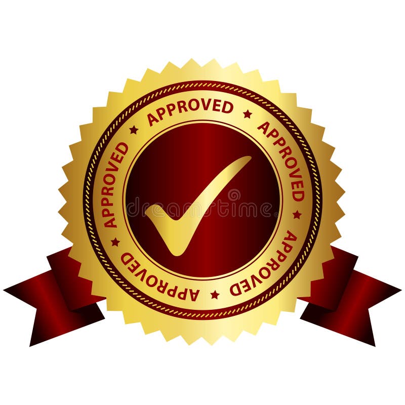 Approved stamp stock illustration. Illustration of mark - 85734475
